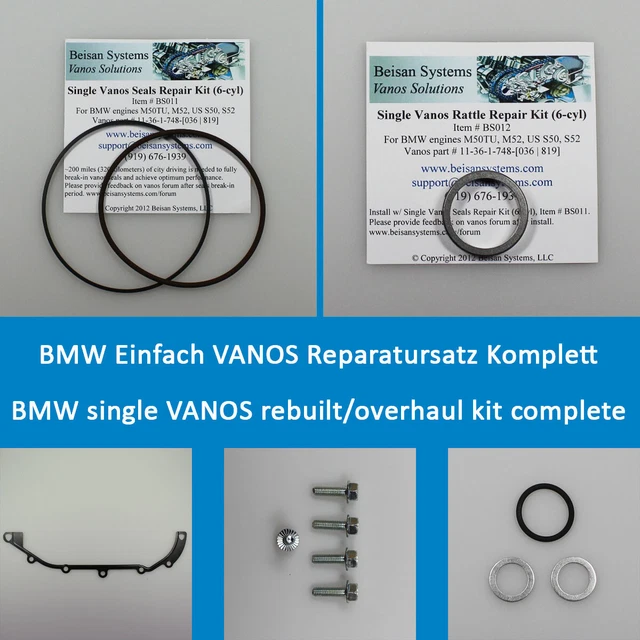 BEISAN SYSTEMS SIMPLE Vanos Repair Kit Complete M50TU M52 + Gift £92.93 ...