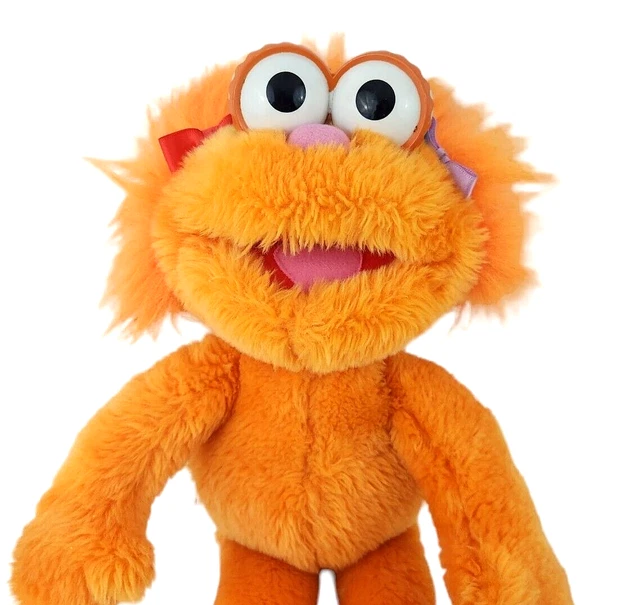 ZOE SESAME STREET Vintage 1994 Jim Henson 16" Plush Orange Muppet Kid ...
