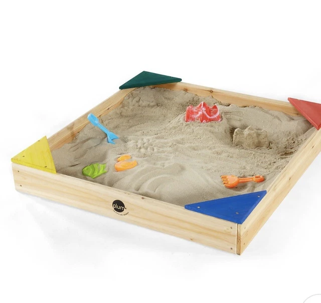 PLUM JUNIOR NATURAL Wooden Sand Pit £45.00 - PicClick UK