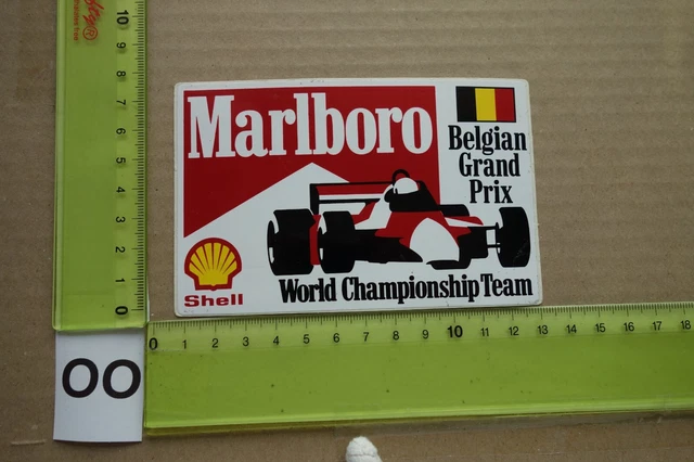 OLD STICKER TOBACCO Cigarettes MARLBORO Belgian Grand Prix World ...
