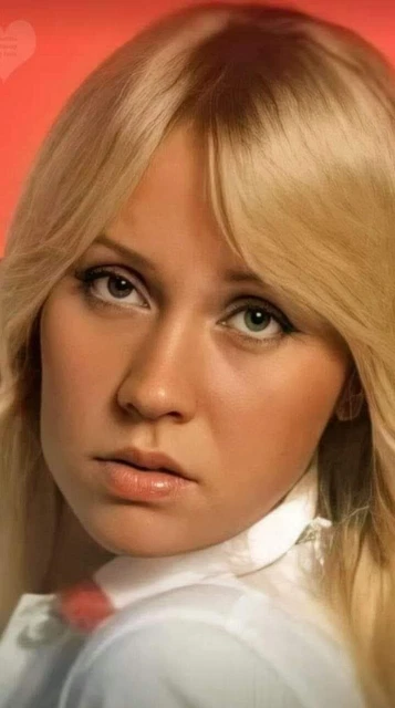ICONIC BEAUTY SCARCE Large Photo ABBA Agnetha Faltskog Good Condition £ ...