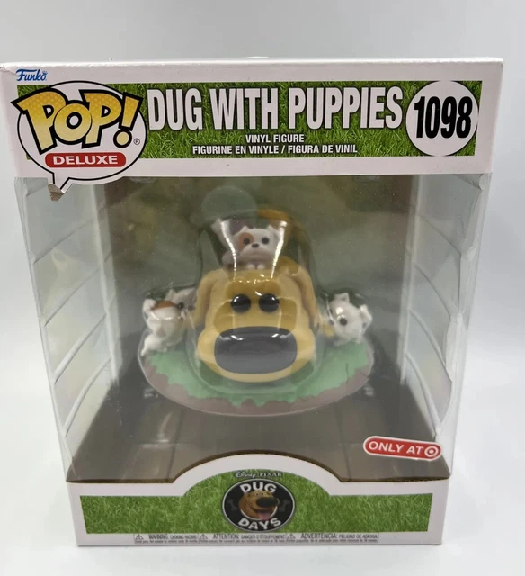 FUNKO POP DELUXE Disney Pixar Up Dug Days Dug with Puppies Vinyl Figure ...