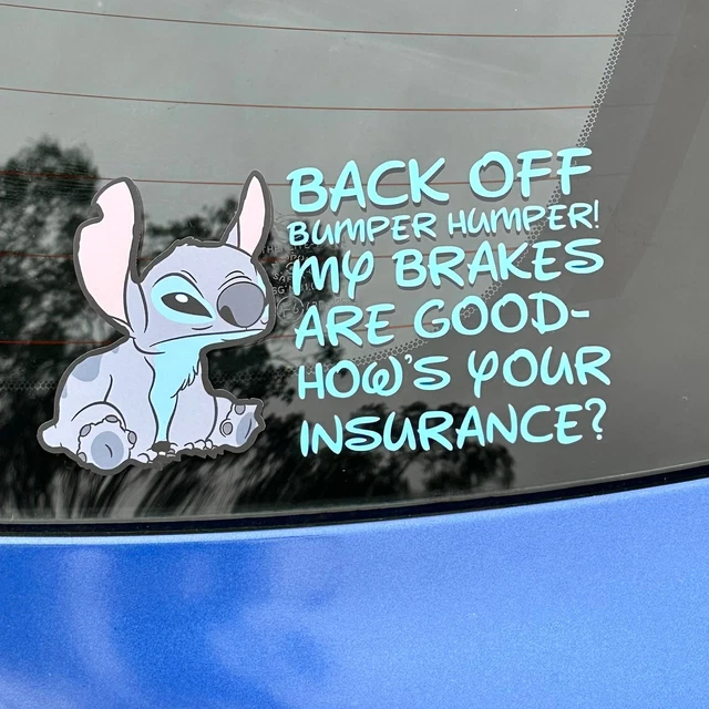 STITCH BACK OFF bumper humper decal sticker EUR 7,20 - PicClick FR