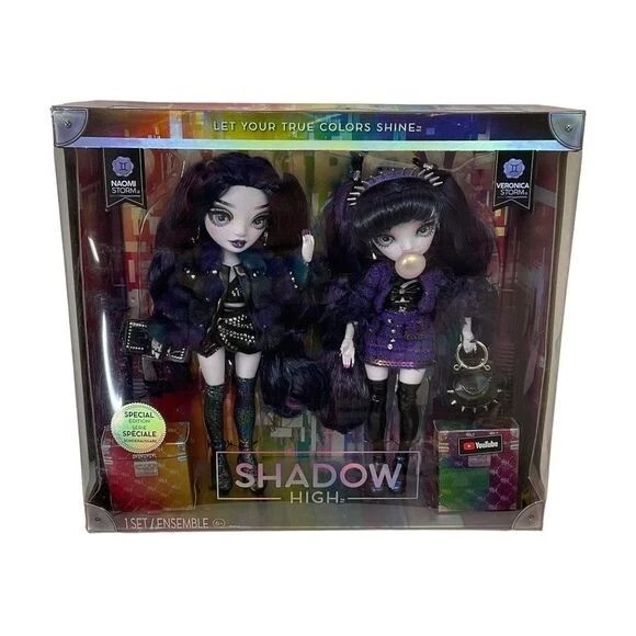 RAINBOW HIGH SHADOW HIGH Twins Naomi & Veronica Storm Dolls Special ...