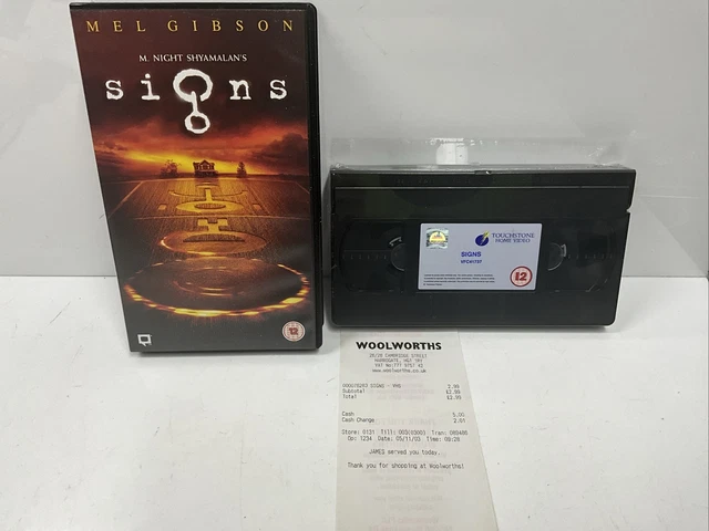 VHS MOVIE SIGNS Thriller Video Cassette Mel Gibson Vintage £14.00 ...
