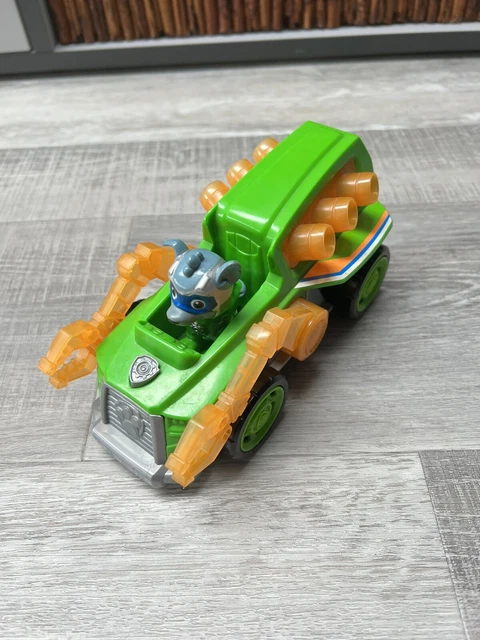 PAW PATROL MIGHTY Pups Charged Up Rocky with Vehicle Light and Sound ...