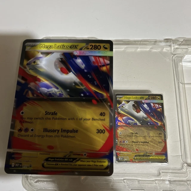 POKEMON MEGA LATIAS EX Promo #11 Mega Evolution Jumbo 3D Promo Card and ...