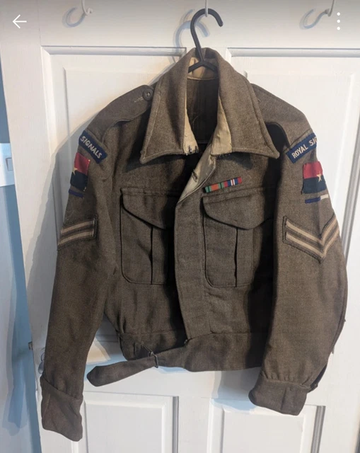 AUTHENTIC WWII BRITISH Army Battledress. Royal Corps of Signals £182.70 ...
