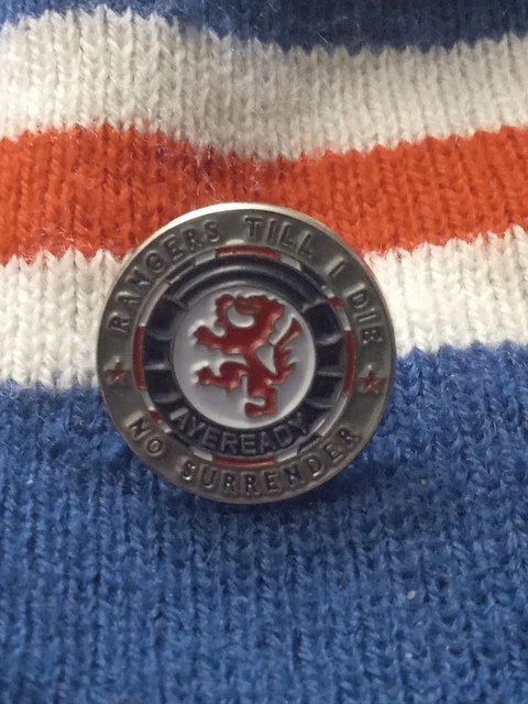 GLASGOW RANGERS FC Rangers Till I Die No Surrender Pin Badge £5.45 ...
