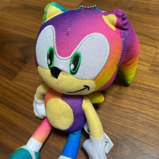 RAINBOW SONIC THE Hedgehog Plush 20cm Benson Sega Not for Sale Rare ...