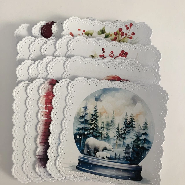 CRAFT ROOM CLEAR Out 20 single Layer Die Cut Toppers approx 8.5cms ...