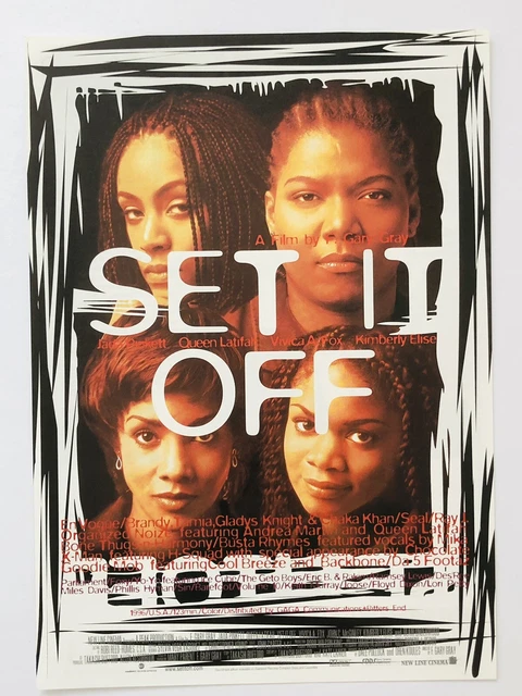 SET IT OFF 1996 Queen Latifah Vivica A. Fox Movie Flyer JAPAN Poster ...