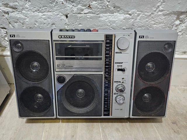 SANYO M9818 GHETTO Blaster Boombox. Radio Cassette Tape £52.72 - PicClick UK