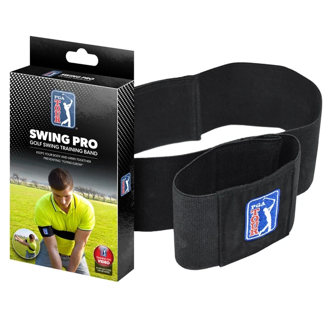 PGA TOUR GOLF Swing Training Aid Pro Trainer Band Stop Correct Flying ...