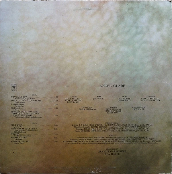 ART GARFUNKEL - Angel Clare (LP, Album, RE) EUR 17,78 - PicClick IT