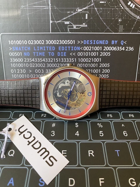 SWATCH Q WATCH James Bond 007 No Time To Die NEW With Receipt Limited Edition $250.00 - PicClick AU