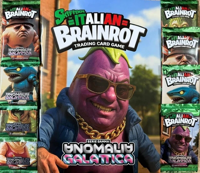 SKIFIDOL ITALIAN BRAINROT Album + 8 Bustine Anomalia Galattica ...