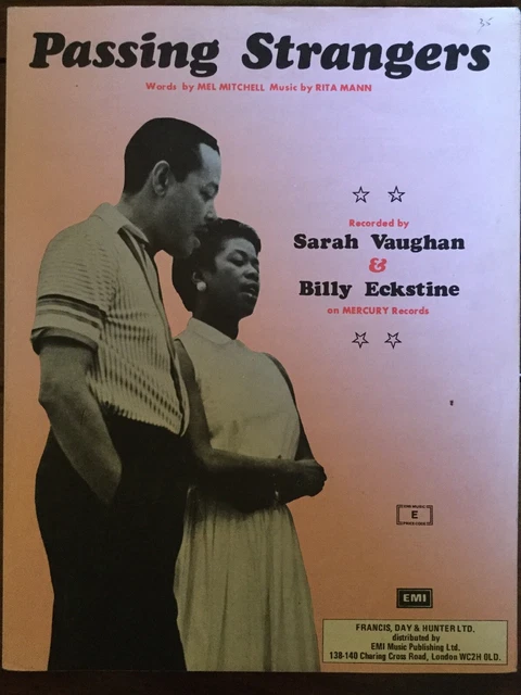 PASSING STRANGERS- SARAH Vaughan & Billy Eckstine- Sheet Music 1957 £3. ...