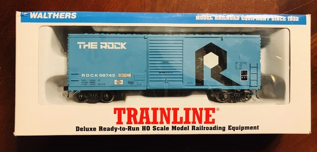 WALTHERS TRAINLINE THE ROCK Freight Train Car HO Scale - in Box $19.99 ...