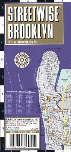 STREETWISE BROOKLYN MAP - Laminated City Center Street Map of Brooklyn ...