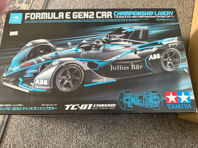 TAMIYA 1:10 FORMULA E GEN2 RC Car Kit - 58681 TC-01 Chassis, Pre-Built ...