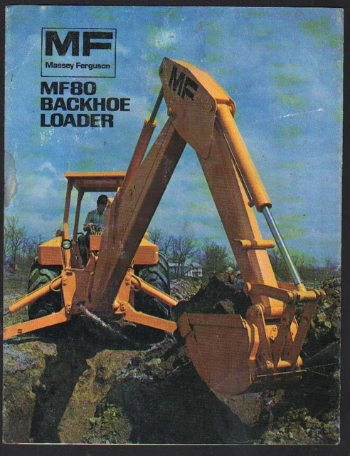 MASSEY FERGUSON &MF80& Tractor Backhoe Loader Brochure Leaflet £6.50 - PicClick UK