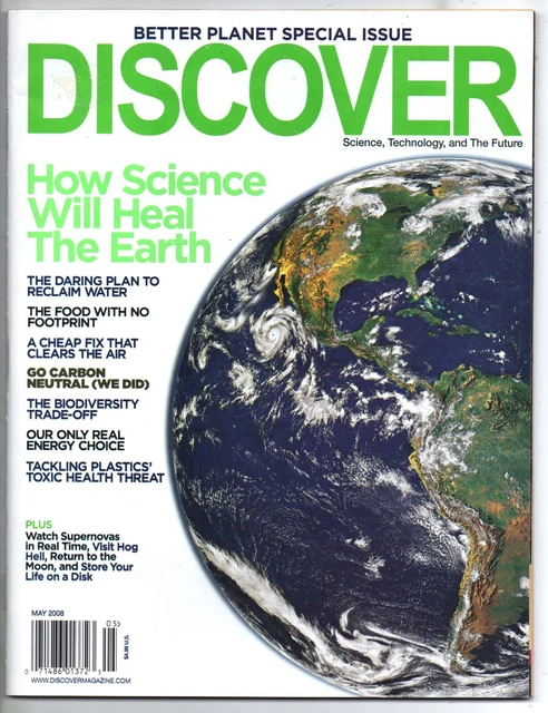 DISCOVER MAY 2008. How Science Will Heal The Earth. Very Good $6.09 ...
