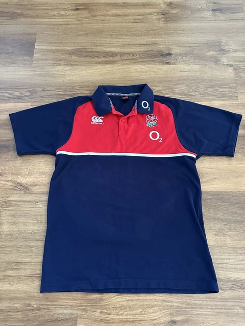 LARGE CANTERBURY CCC England Rugby Union Polo T Shirt £39.95 - PicClick UK