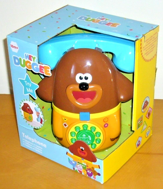 CBEEBIES HEY DUGGEE pull along talking telephone toy BNIB £12.92 ...