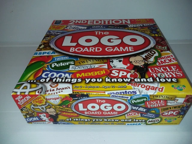 THE LOGO GAME Board Game 2nd Edition Australian Version Complete Set ...