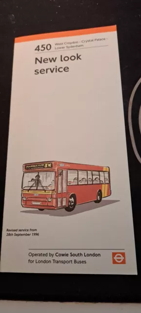 LONDON TRANSPORT BUS Leaflet / Timetable Route 450 (DR) £3.50 - PicClick UK