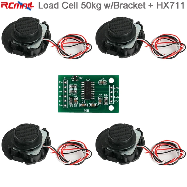 HX711 LOAD CELL 50kg Half-bridge Weight Sensor Strain Gauge Human Body ...