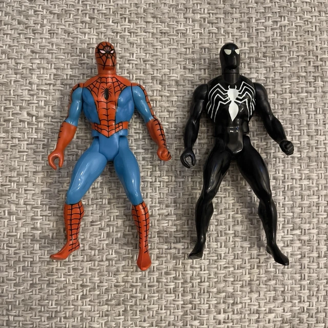 MATTEL MARVEL HONG Kong 1984 Spider Man & Venom Secret Wars Figurines ...