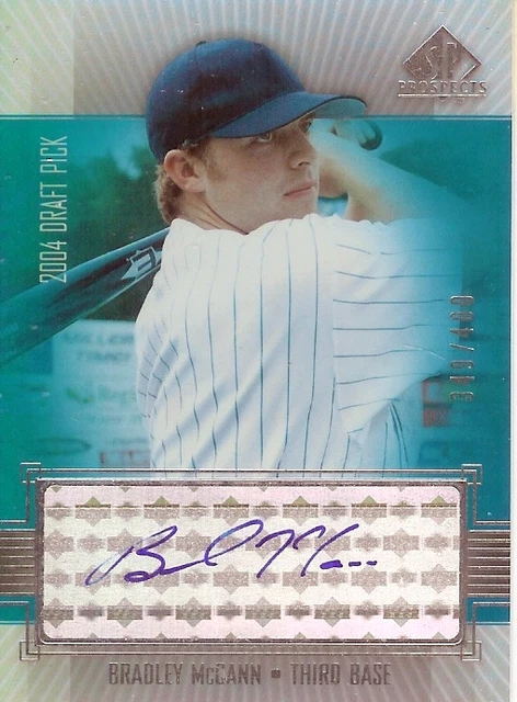 2004 SP PROSPECTS Draft Pick Rookie Autographe Bradley McCann Marlins ...