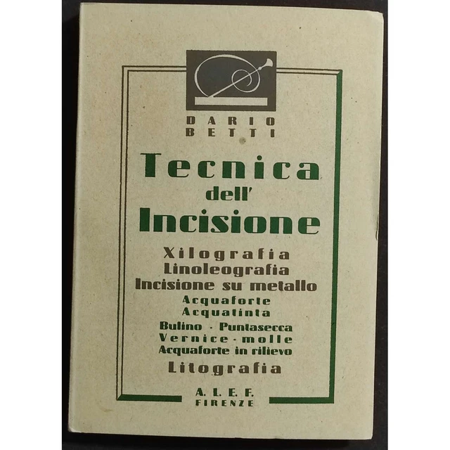 TECNICA DELL'INCISIONE - D. Bietti - Ed. ALEF - 1950 EUR 19,90 ...