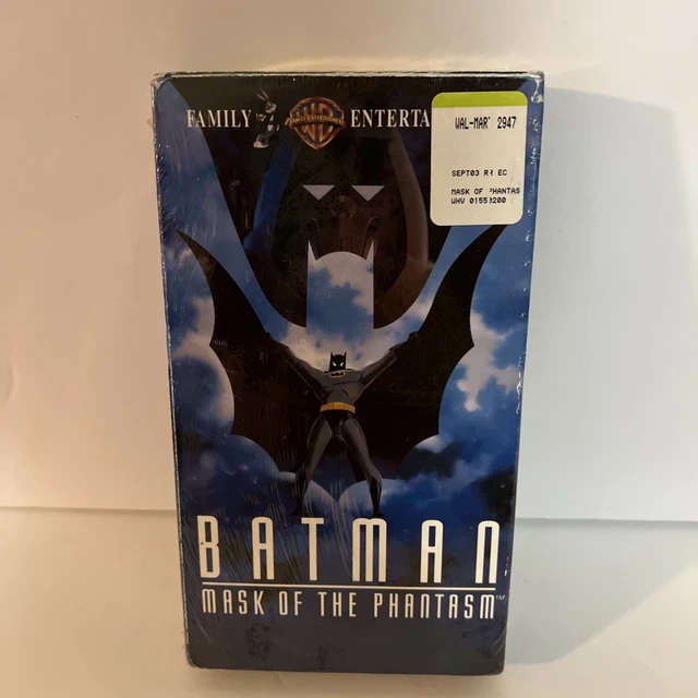 BATMAN MASK OF the Phantasm VHS, Cardboard Rare New Sealed Small Tear ...