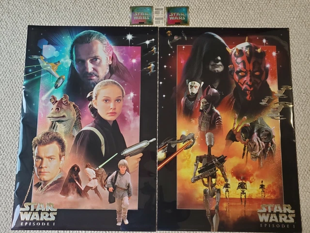 STAR WARS EPISODE I Movie Posters 24 x 36 Portal Collectors Edition ...