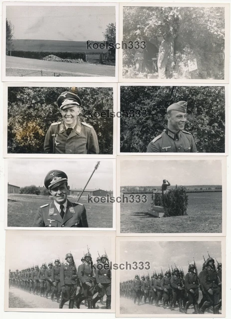 8 FOTOS WESTFELDZUG Belgien Frankreich Willerzie Piloten Luftwaffe ...