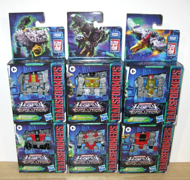 TRANSFORMERS LEGACY EVOLUTION Core Dinobot Grimlock Sludge Slug Swoop ...