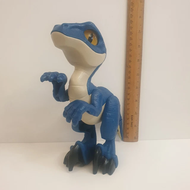 FISHER PRICE IMAGINEXT Jurassic World T-Rex Raptor XL 9.5" Blue ...