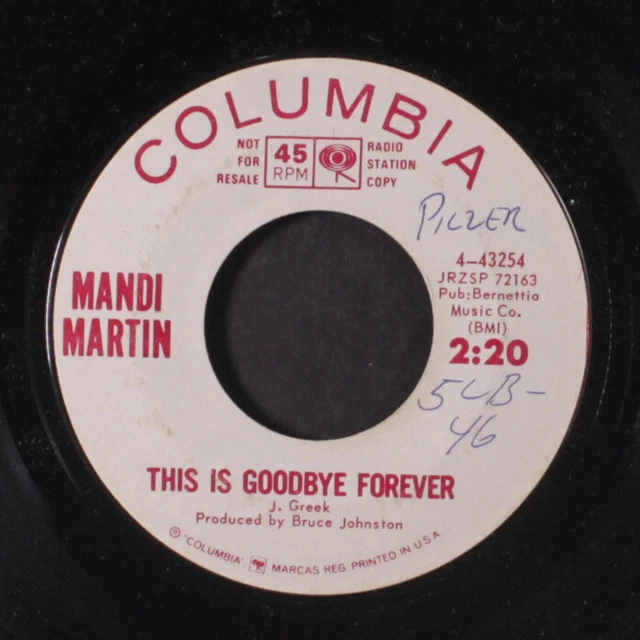 MANDI MARTIN: DON'T let him get away from you / this is goodbye forever ...