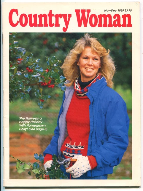 COUNTRY WOMAN MAGAZINE Nov/Dec 1989 Harvest a Happy Holiday Vintage ...