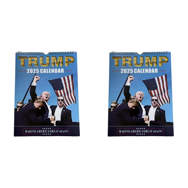DONALD TRUMP 2025 Desk Calendar Trump 2025 Calendar Trump Shot Planning ...