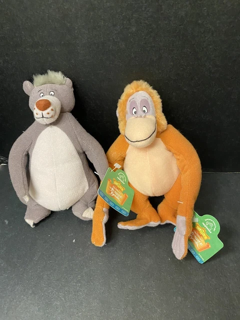 DISNEY JUNGLE BOOK Bean Bag Plush Baloo & Louie Applause with Tags EUR ...