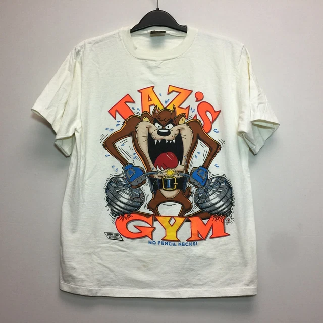 VTG 90S TAZ Looney Tunes Taz's Gym T Shirt Sz L Changes $60.00 ...