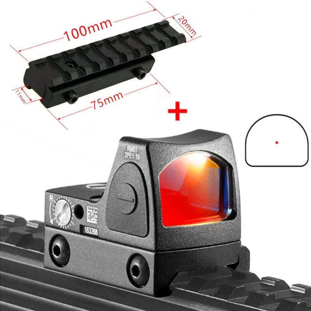 TACTICAL HOLOGRAPHIC RED Dot Sight Reflex Scope Dovetail 11mm - 20mm ...