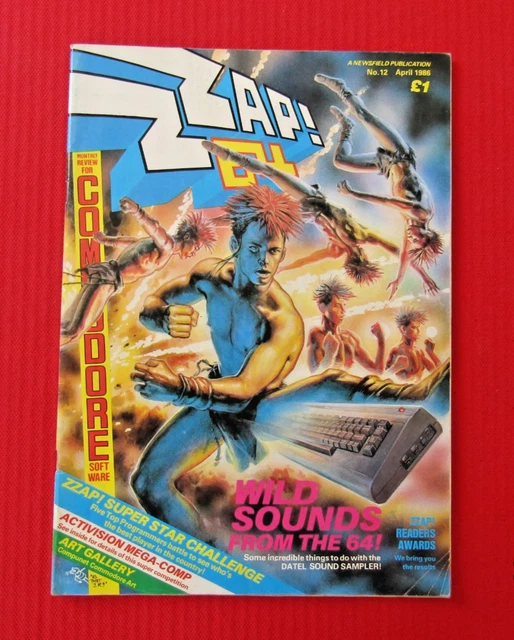 VINTAGE ZZAP! 64 Magazine Commodore 64 Issue 12 April 1986 Original ...