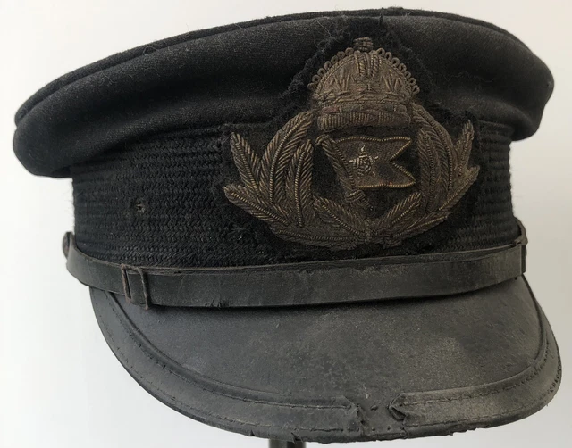 AGED REPRODUCTION TITANIC Officers White Star Line Service Cap £230.00 ...
