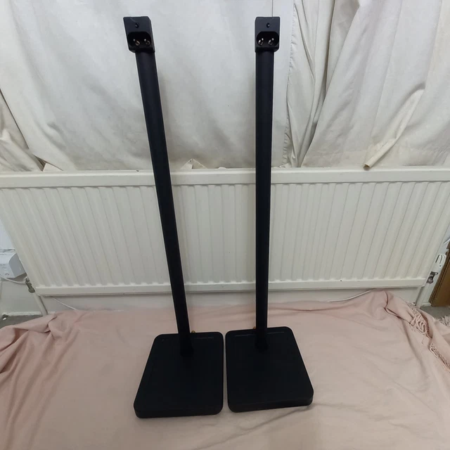 PAIR BLACK MONITOR audio RADIUS speaker STANDS for RADIUS 45 90 £70.00 ...