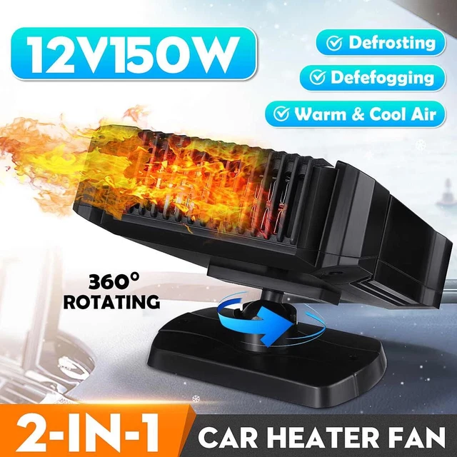 12V 150W CAR Heater Air Heater 360° Rotation Windshield Defogging ...